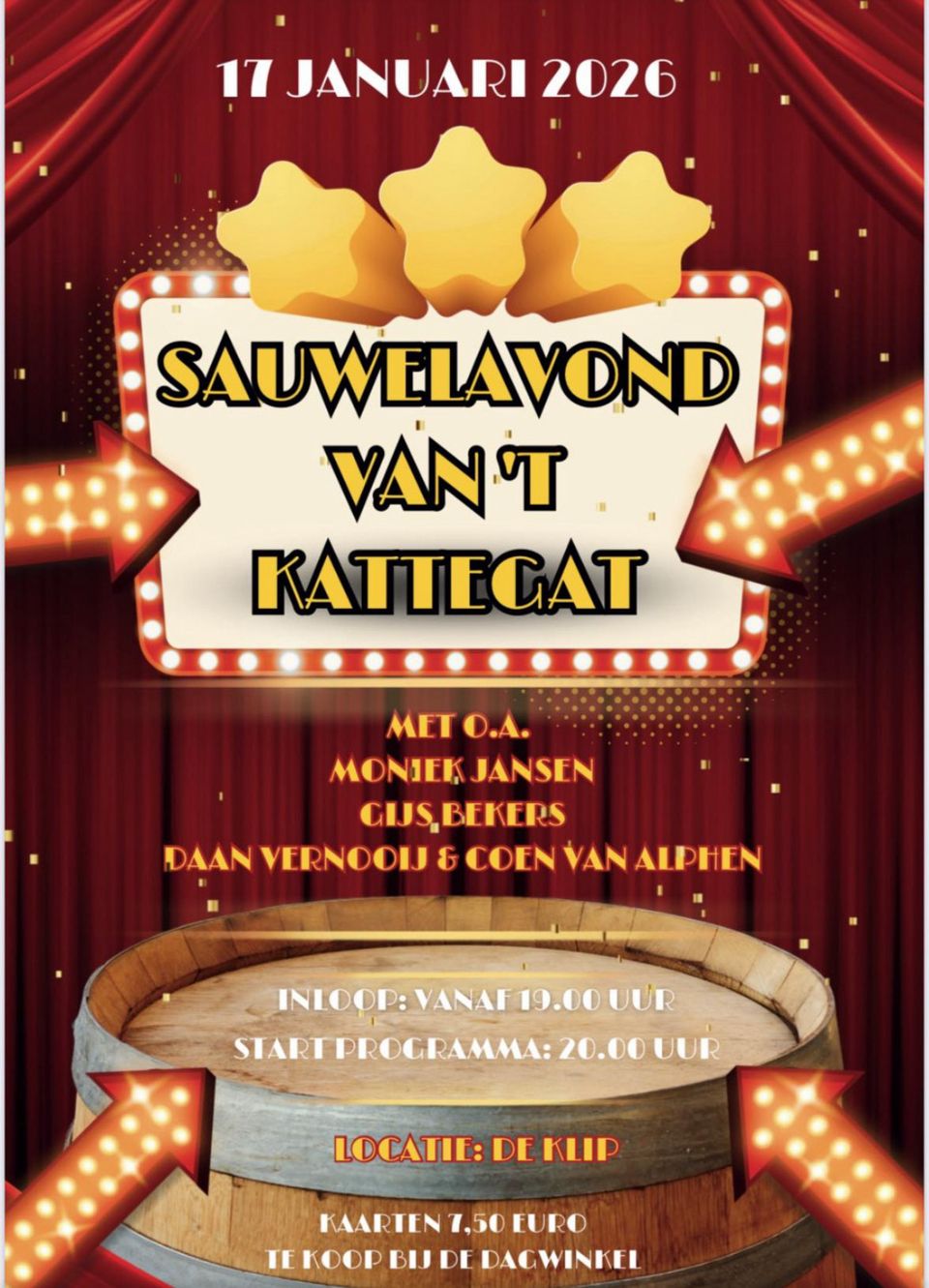 Sauwelaovnd van 't Kattegat komt eraan in Dorphuis De Klip! | Beleven ...