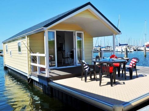 Waterchalets van Flevo Marina | Visit Lelystad